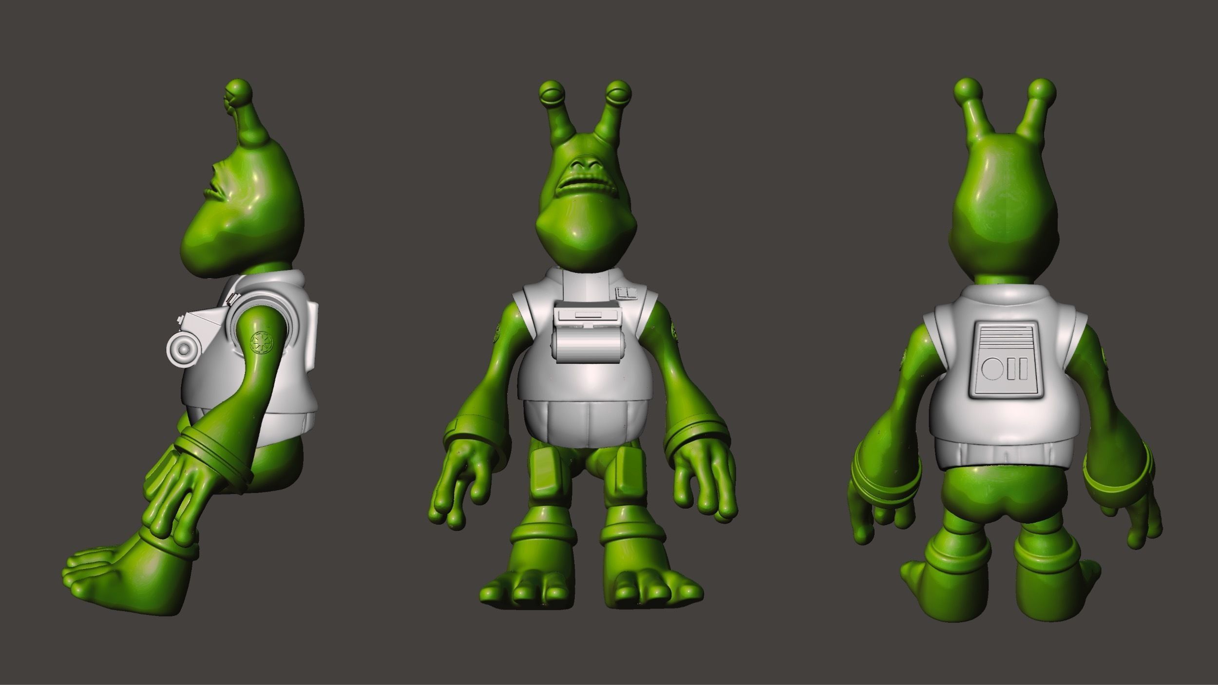 Life Size Colonel Meebur Gascon Clone Wars Star Wars 3D model 3D ...