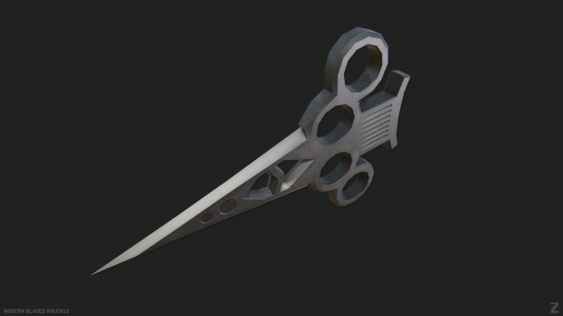 3D model Modern bladed knuckle VR / AR / low-poly | CGTrader
