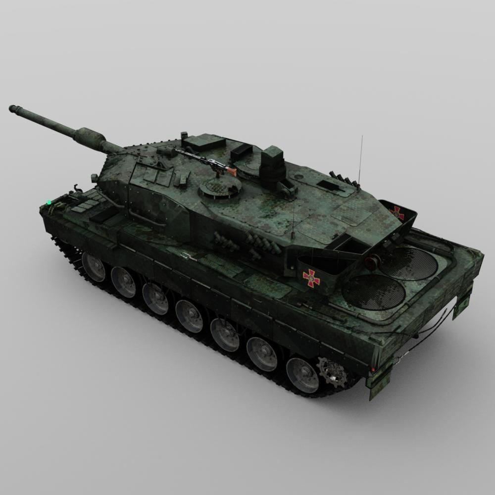 Leopard 2 Tank in fbx and obj formats 3D model | CGTrader