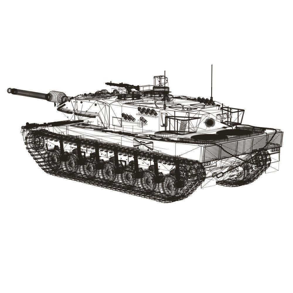 Leopard 2 Tank in fbx and obj formats 3D model | CGTrader