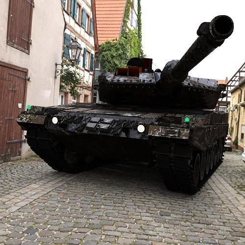 Leopard 2 Tank in fbx and obj formats 3D model | CGTrader