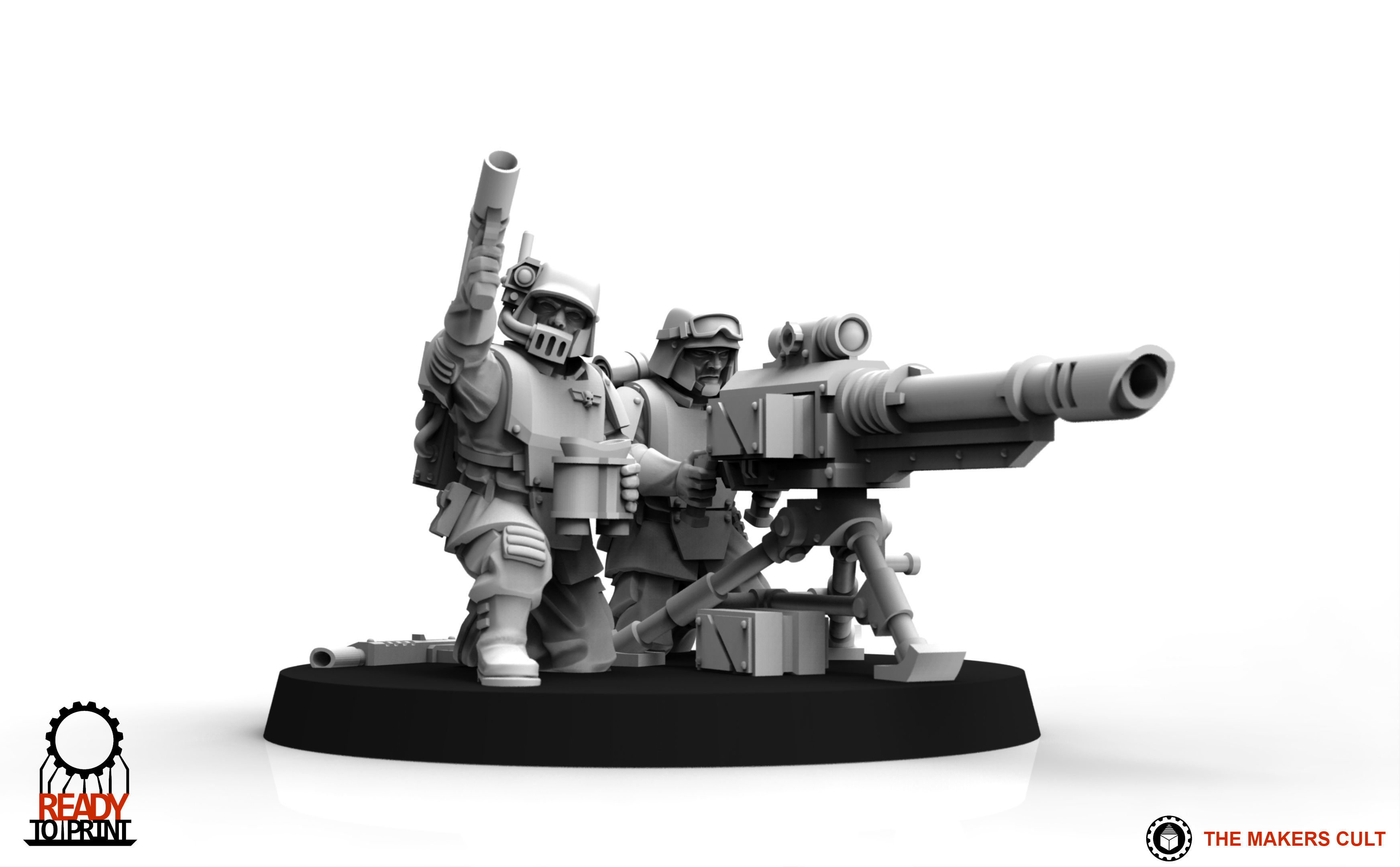 Universal Guard - Heavy Weapons Set 1 3D model 3D printable | CGTrader