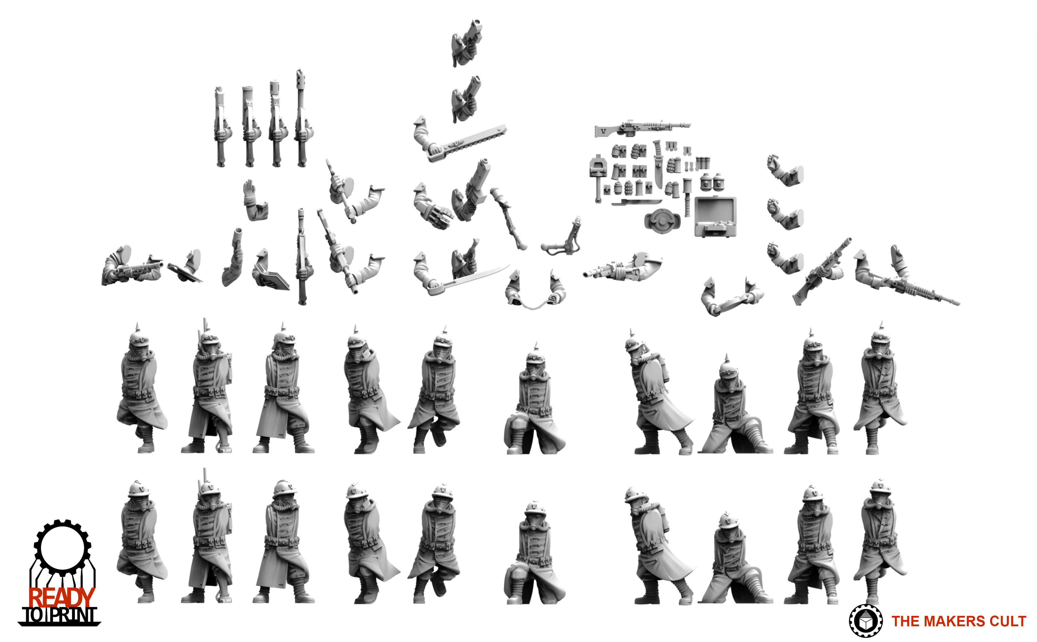 Valour Korps - Veteran Infantry 3D model 3D printable | CGTrader