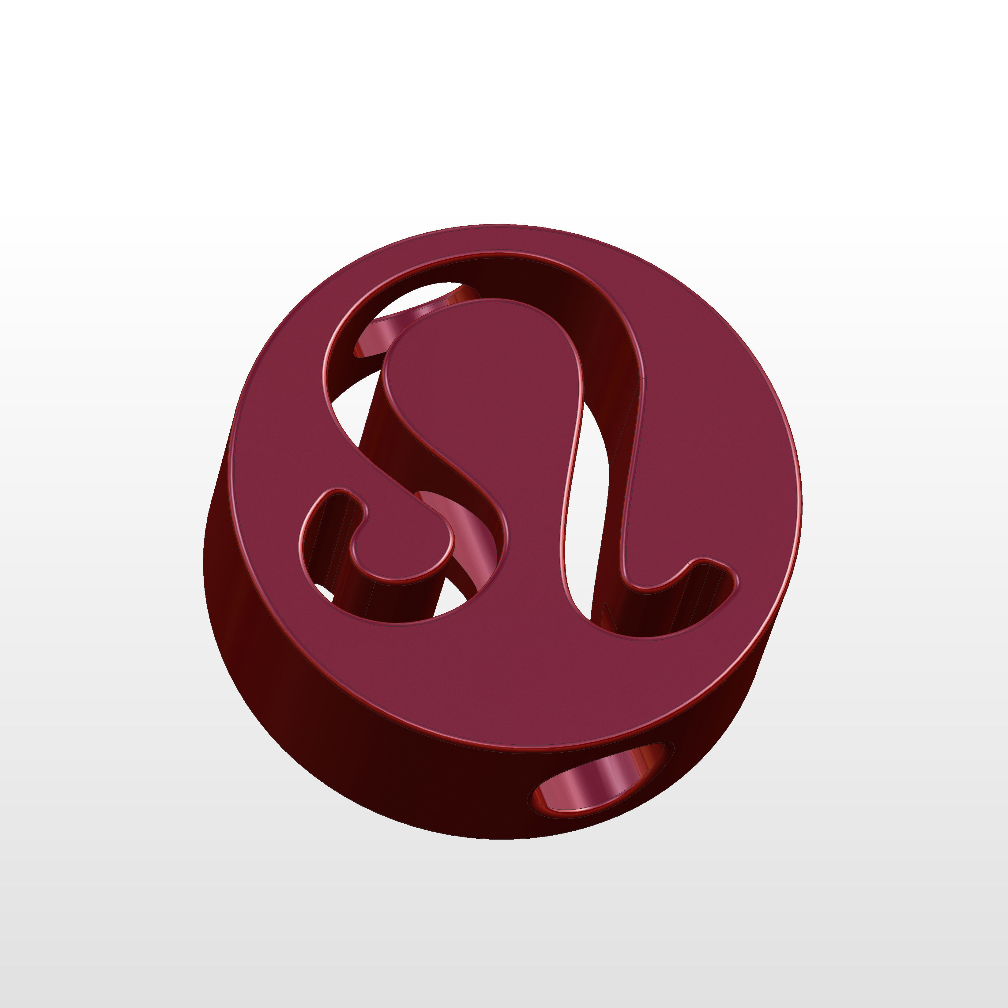 Straw Topper Leo zodiac sign 3D model 3D printable | CGTrader