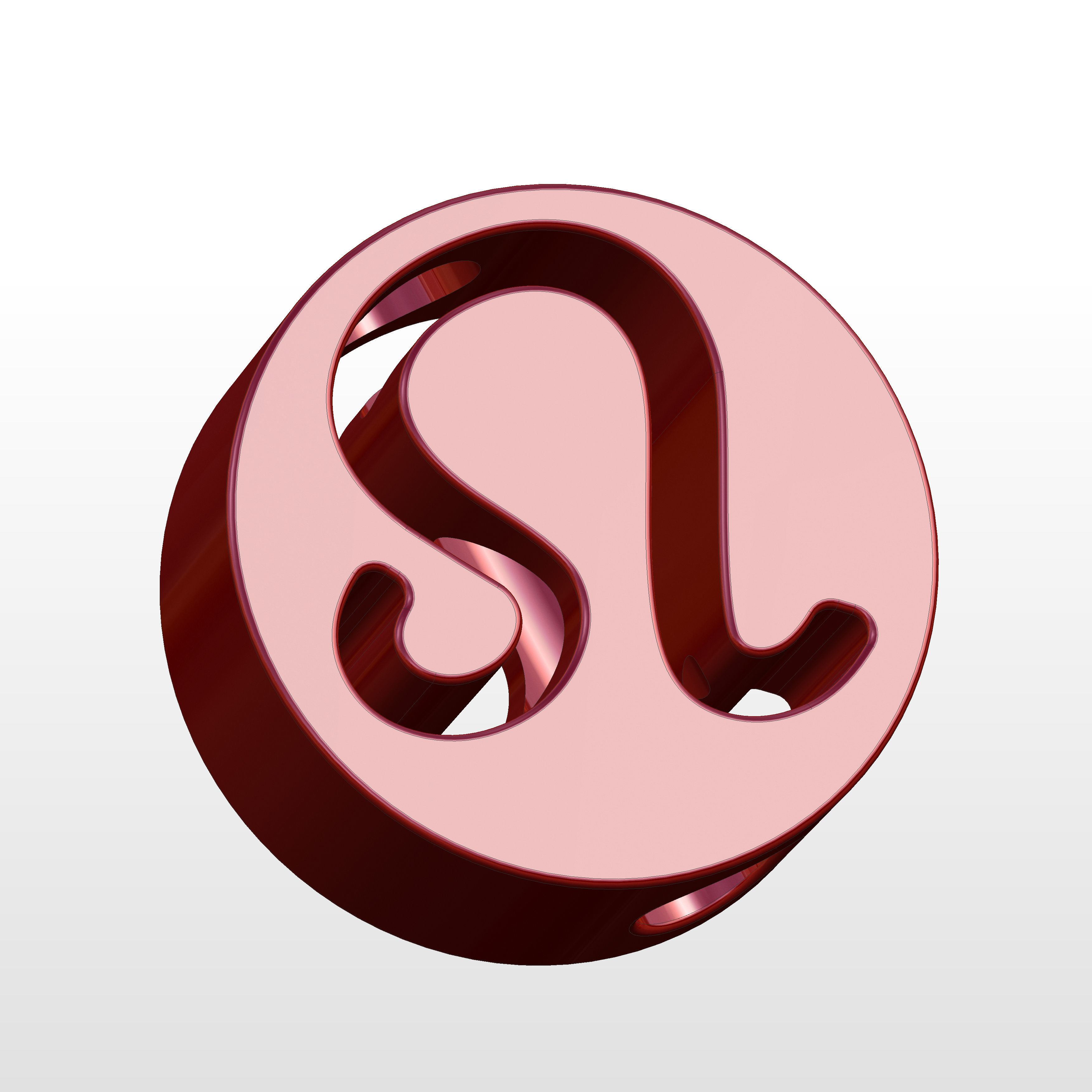 Straw Topper Leo zodiac sign 3D model 3D printable | CGTrader