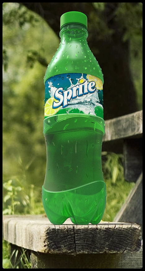 3D model Beverage Bottle Coca Cola Sprite 1000ml VR / AR / low-poly ...