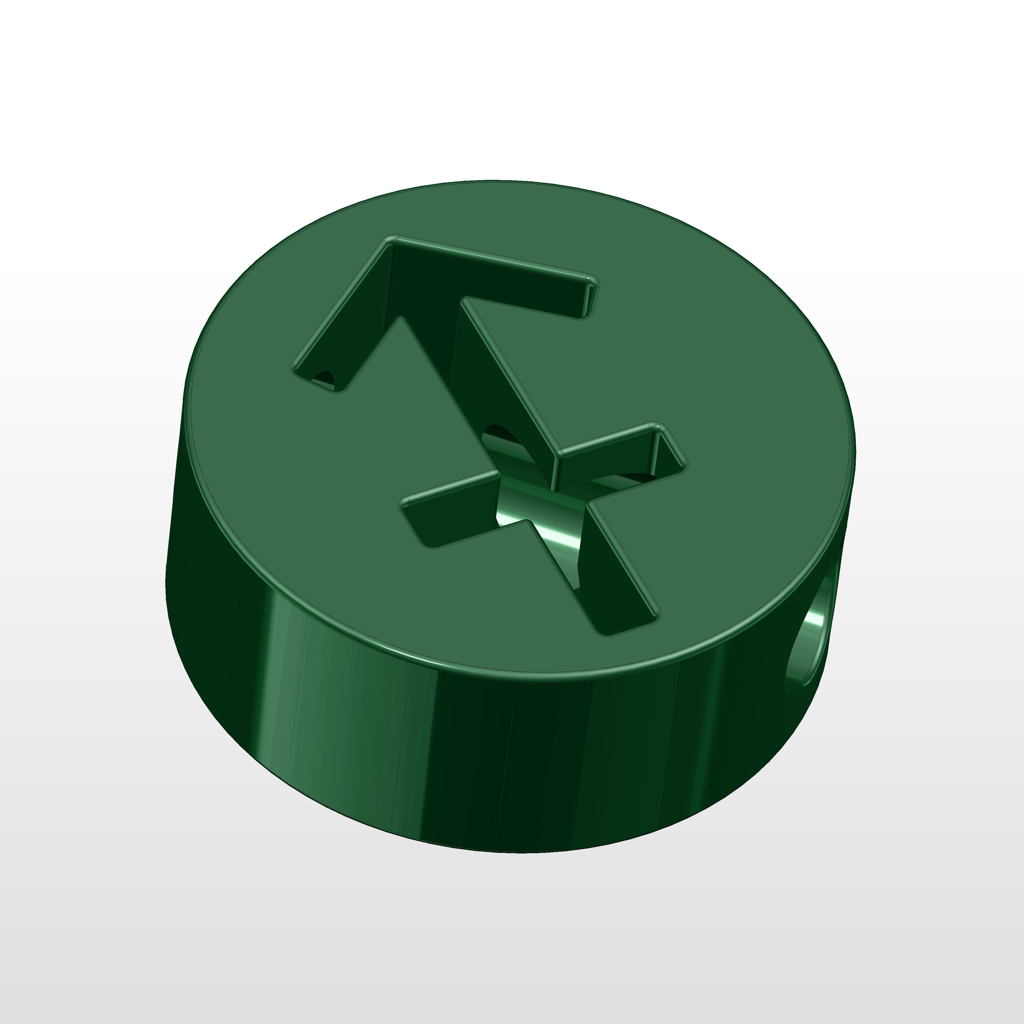 3Dprintable straw topper Sagittarius symbol 3D model 3D printable ...