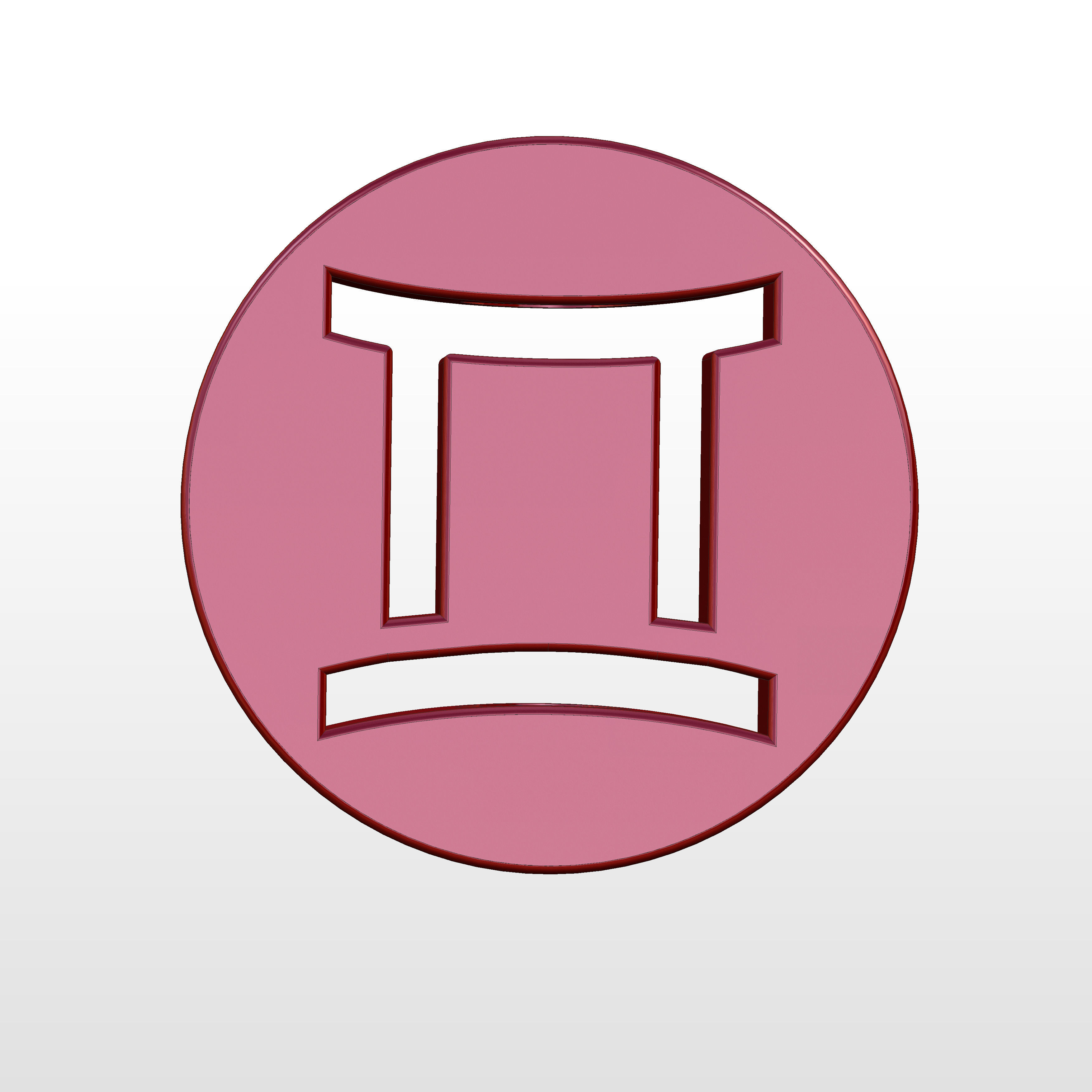 3D printed straw topper zodiac sign Gemini 3D model 3D printable | CGTrader