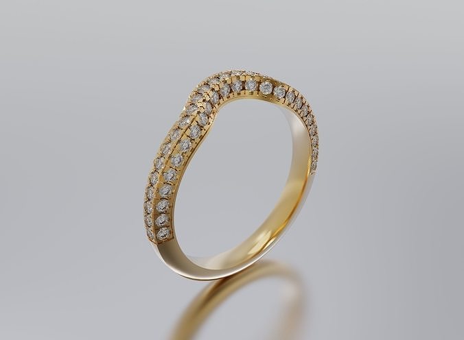 wedding band 3D model 3D printable | CGTrader