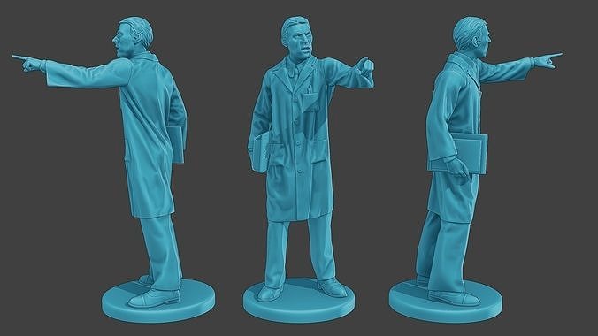 Scientist Male SM1 008 3D model 3D printable | CGTrader
