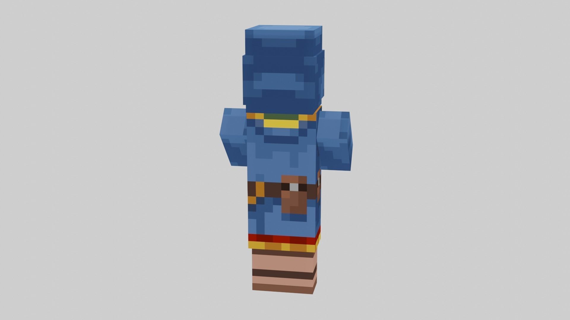 Minecraft Wandering Trader 3D model animated rigged | CGTrader
