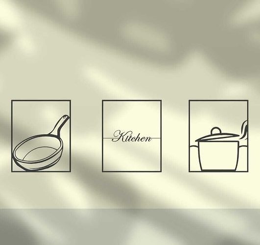 DECORATIVE KITCHEN 3D model 3D printable | CGTrader