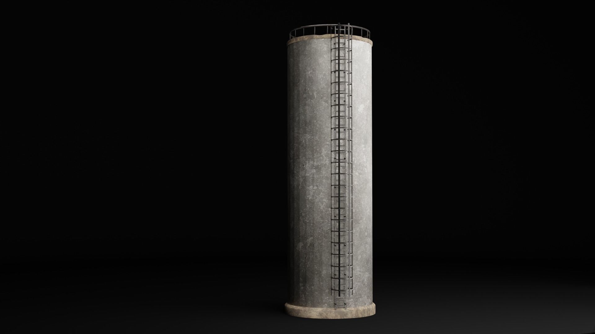 3D model POST APO SILOS SILO CONTAINER OLD TANK DESTROYED COLLECTION VR ...