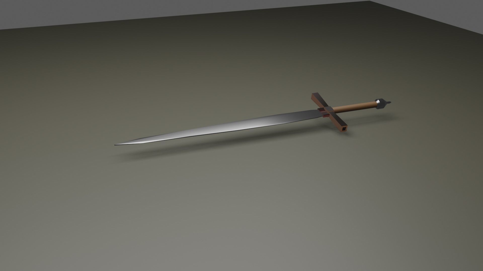 Low Polly Two Handed Sword free VR / AR / low-poly 3D model | CGTrader