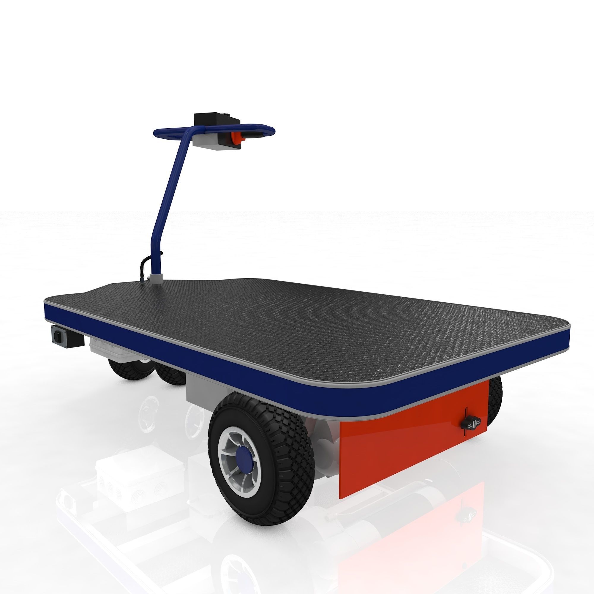 Electrical Transport Platform Trolley 3D model animated rigged | CGTrader