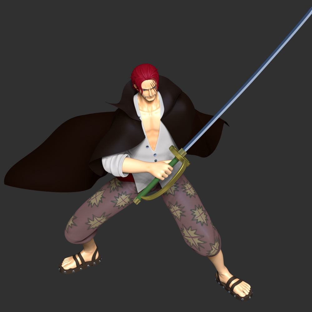 One Piece - Shanks 3D model 3D printable | CGTrader
