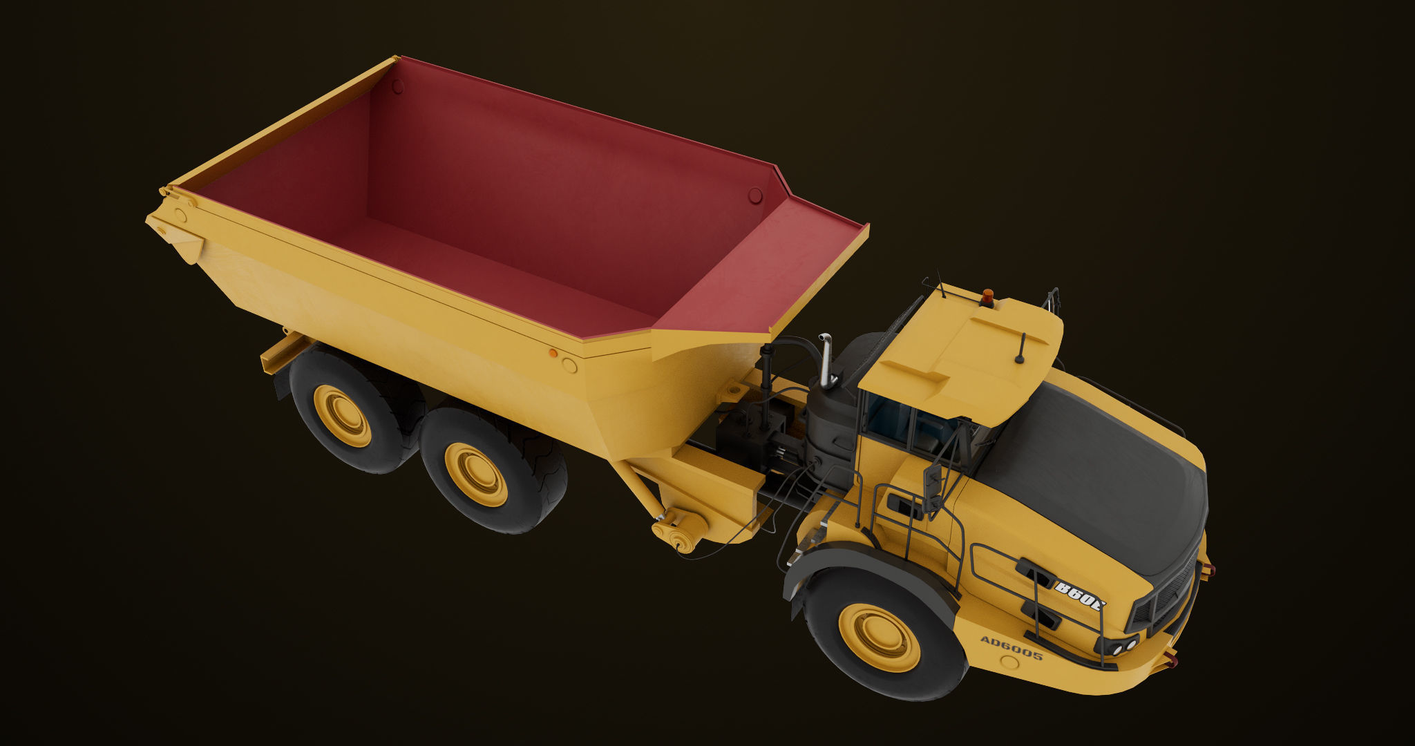 3D model Articulated Mining Truck 03 All PBR Unity UE Textures Included ...
