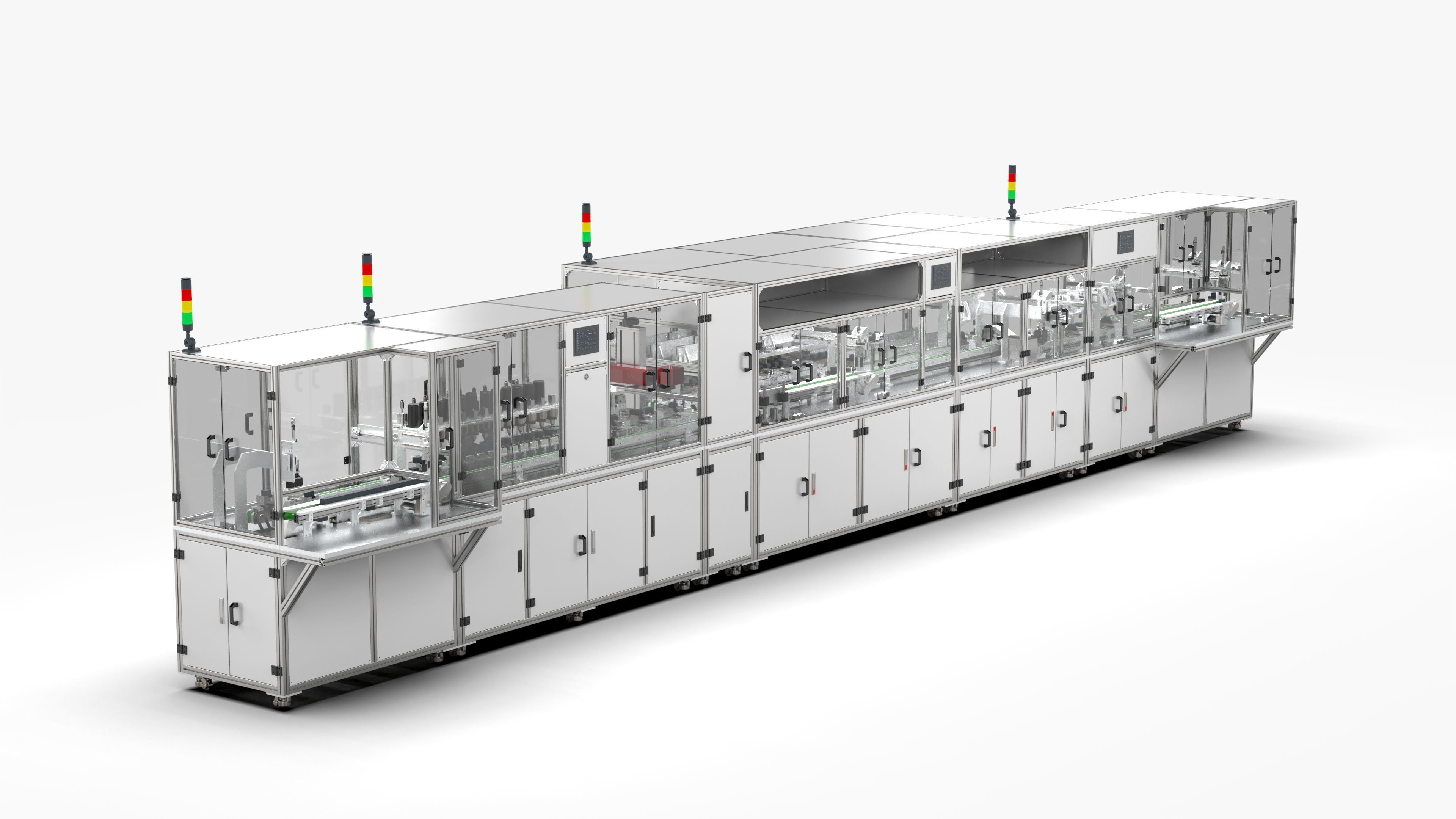 Transformer Shaping Test Sorting Production Line 3D model | CGTrader