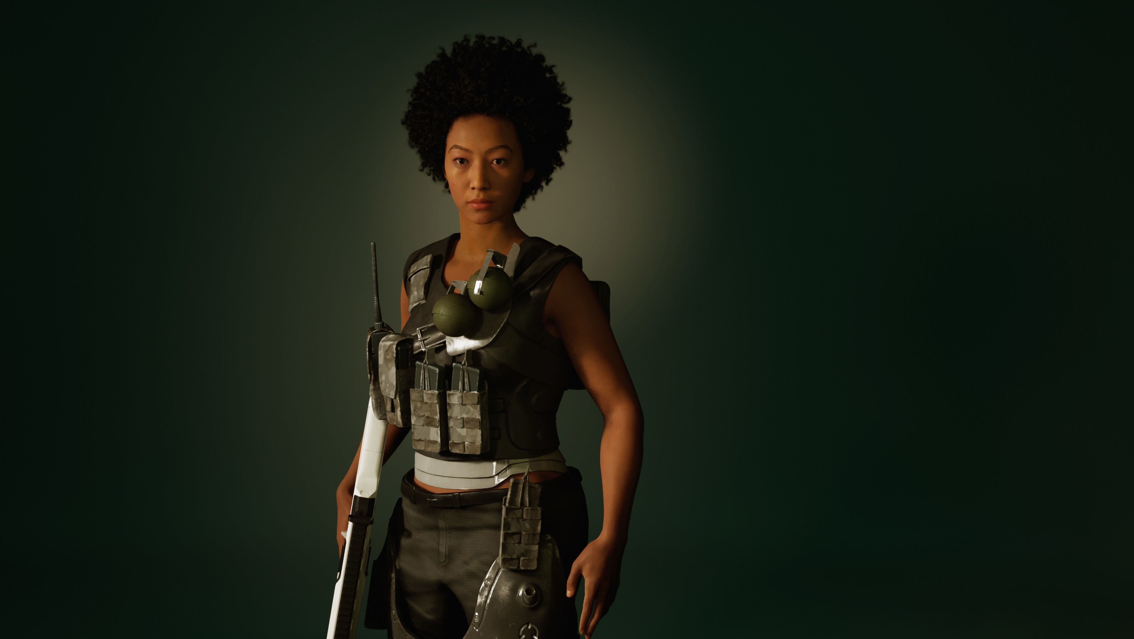 3D model Special forces outfit for Metahuman TallMed Female body VR / AR / low-poly | CGTrader