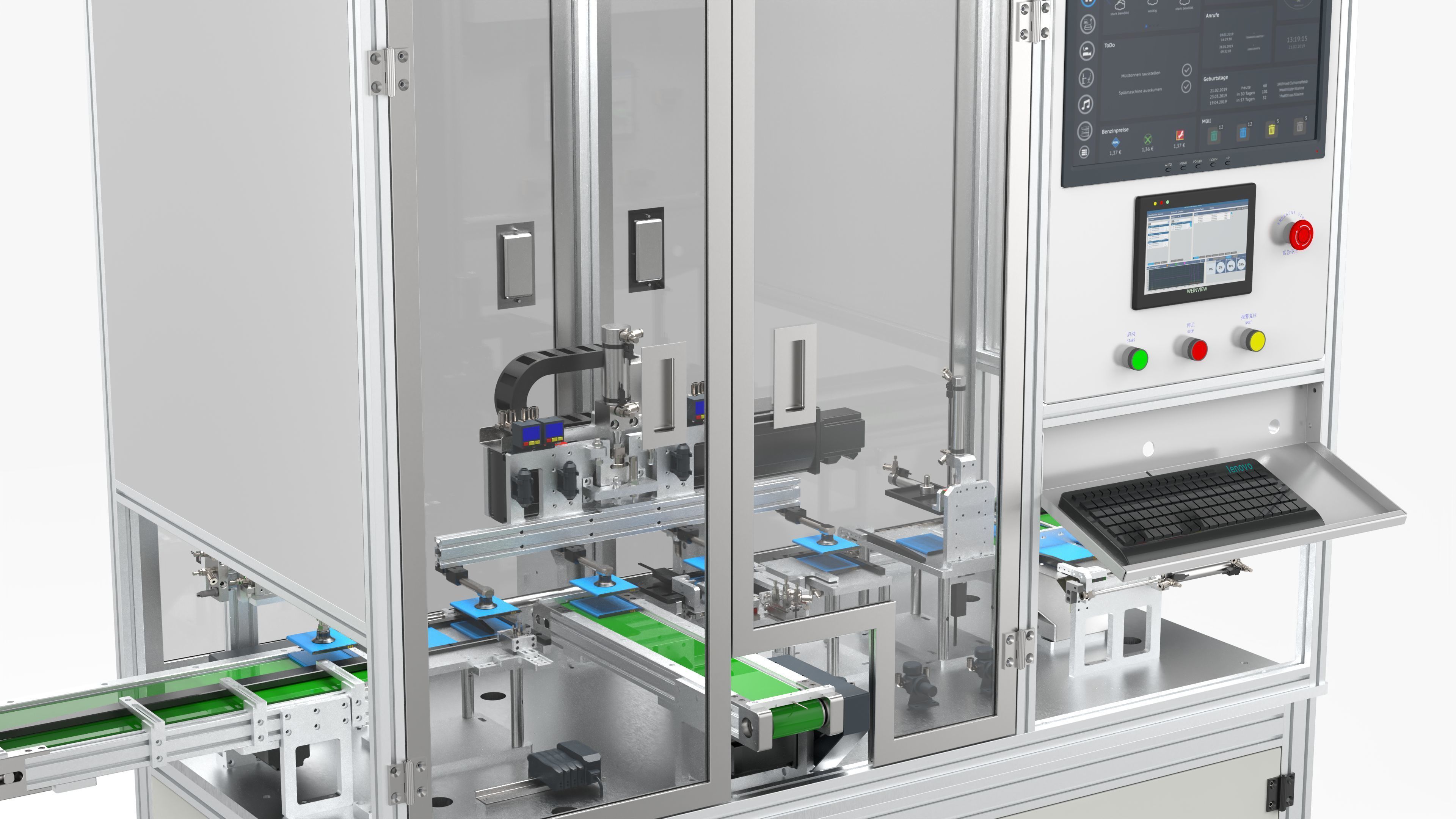 Automatic Soft Pack Battery Pack Measuring Machine 3D model | CGTrader