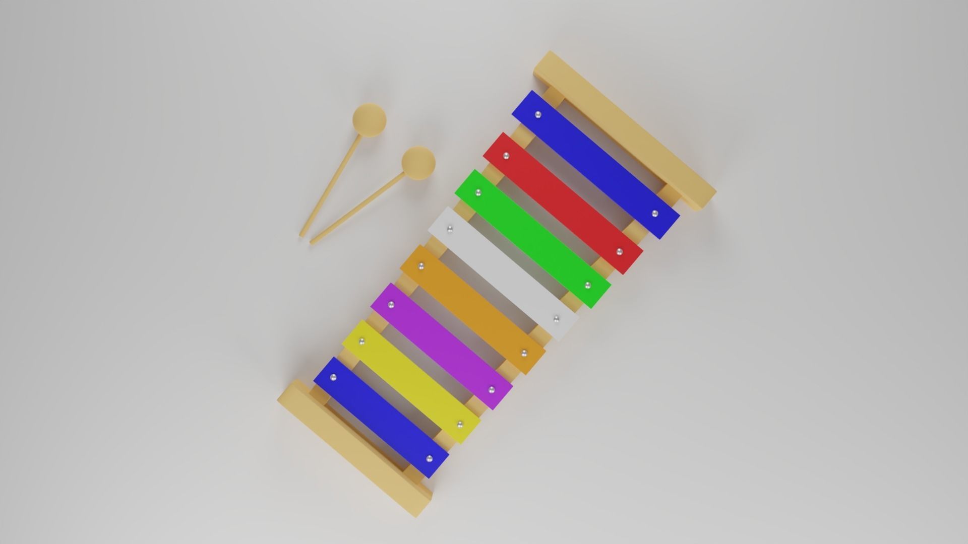 Xylophone Instrument Music 3D model | CGTrader