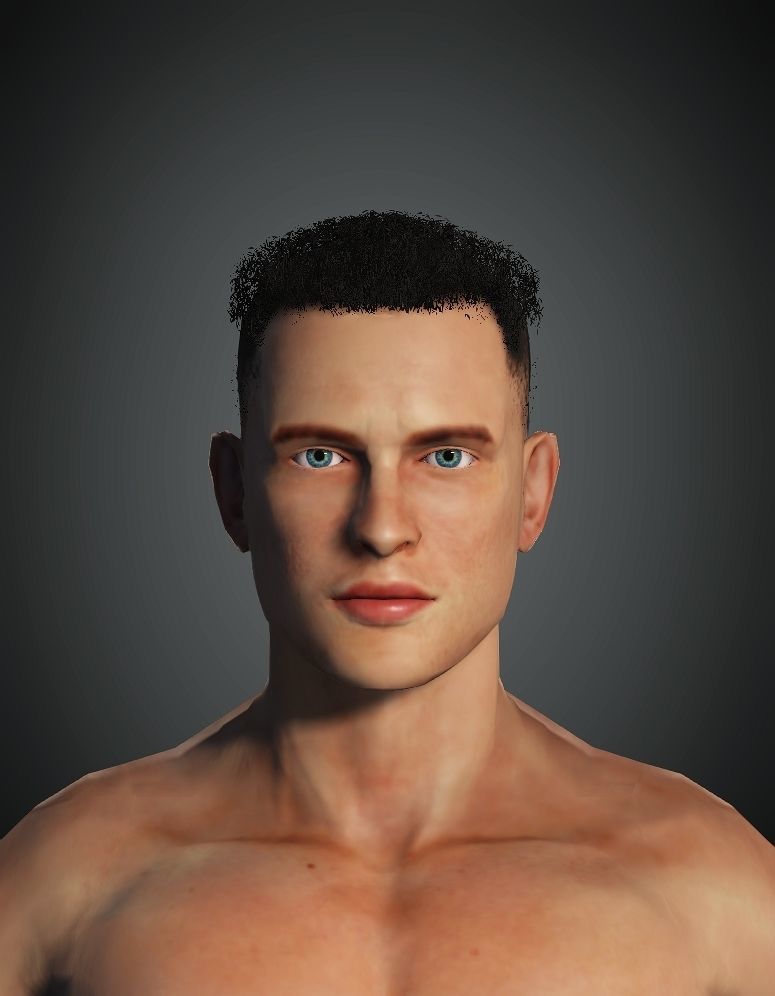 3D model Male Hair Collection - Game and Animation Ready 3D models VR ...