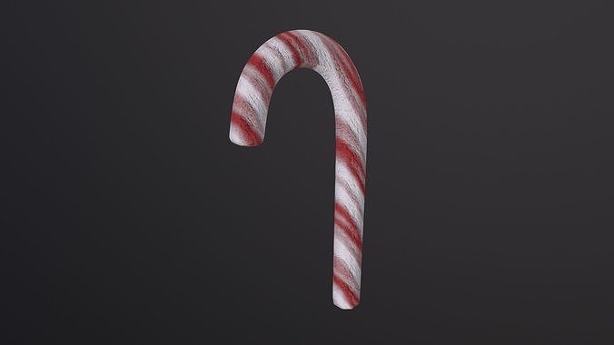 3D model Christmas Candy Cane 3D Model VR / AR / low-poly | CGTrader
