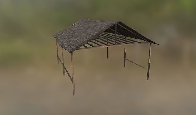3D model Grass Hut - Low poly VR / AR / low-poly | CGTrader