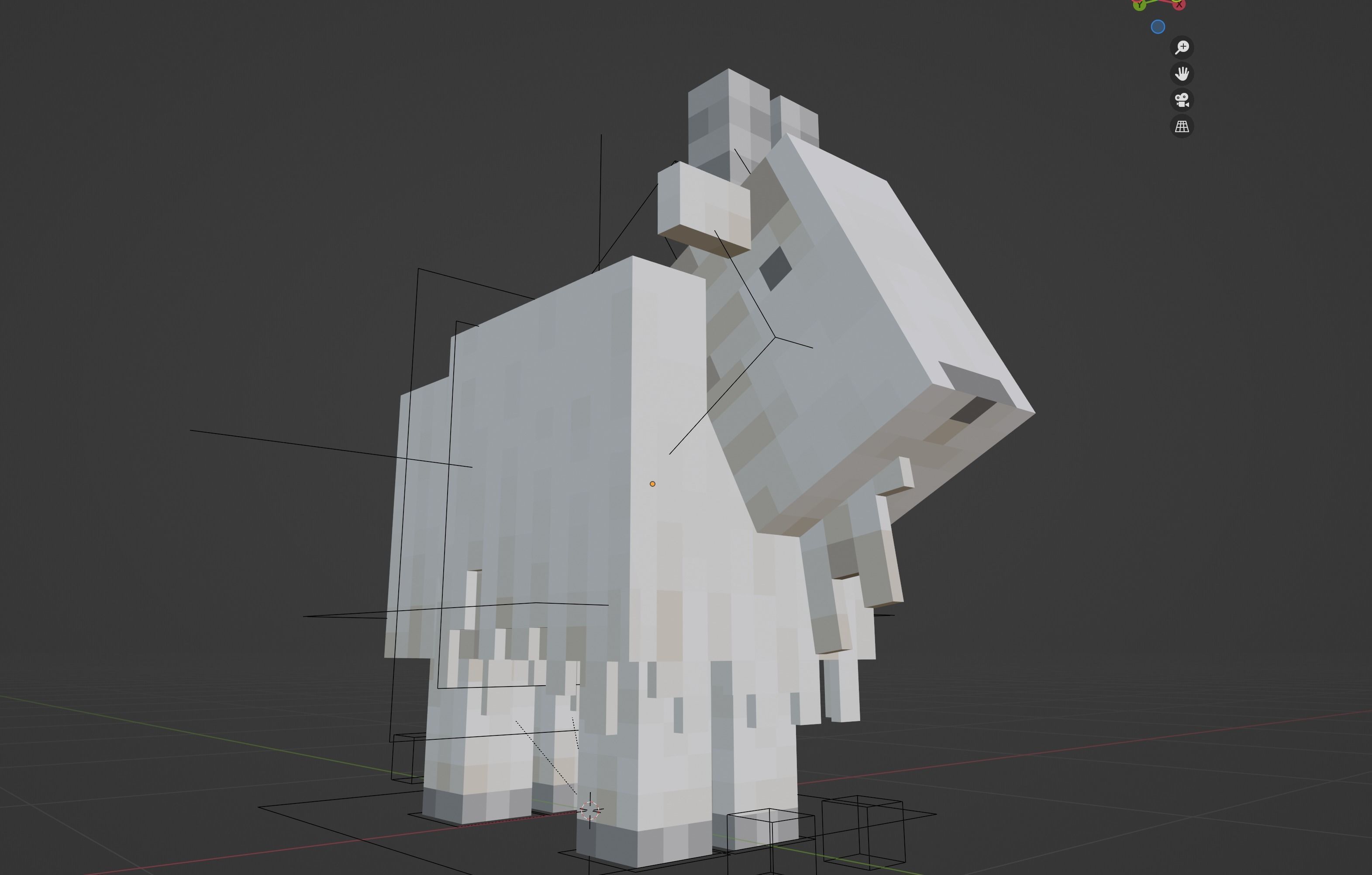 Minecraft Goat 3D model | CGTrader