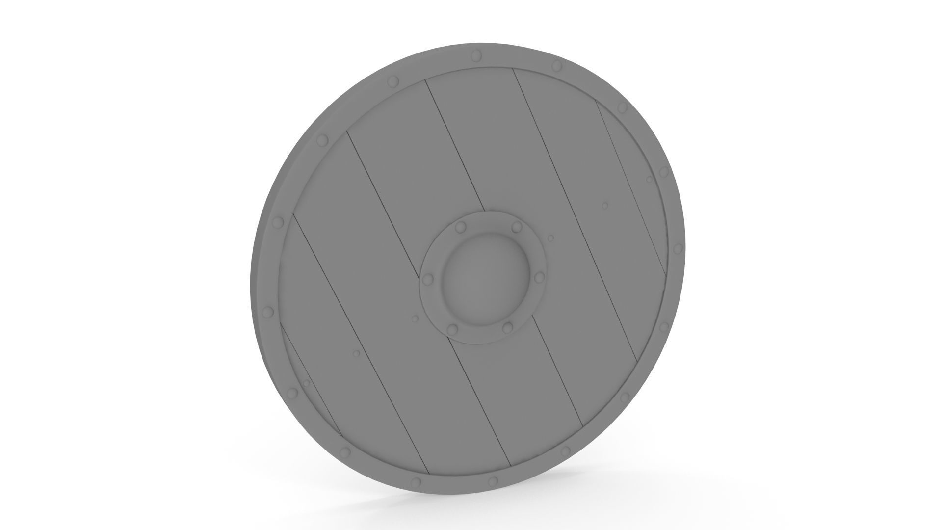 Wooden Viking Shields 3D model | CGTrader