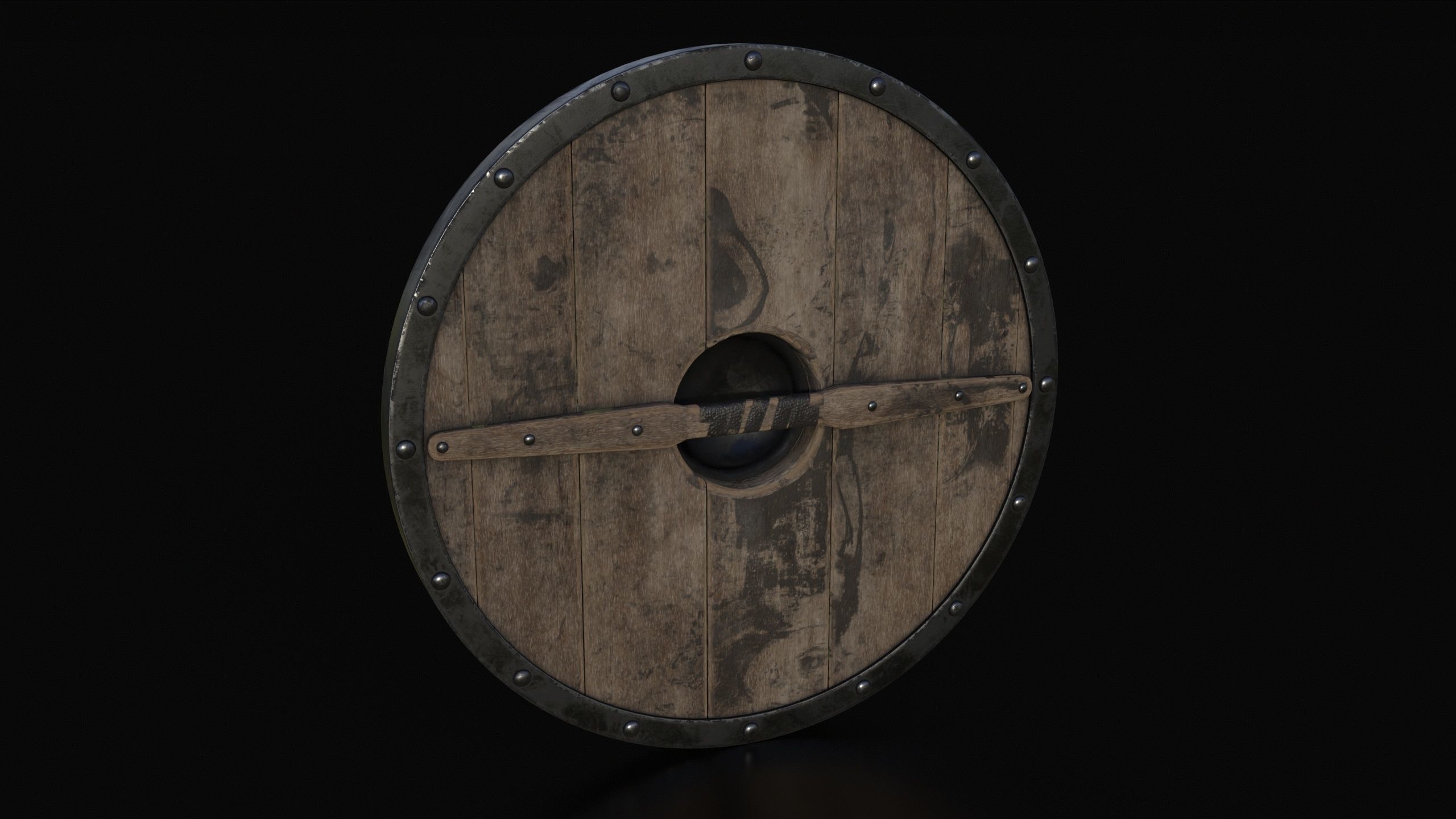 Wooden Viking Shields 3D model | CGTrader