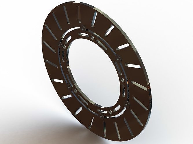 Brake Disc Rotor for Go Kart 3D model rigged | CGTrader