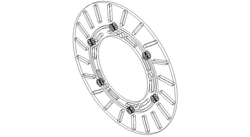 Brake Disc Rotor for Go Kart 3D model rigged | CGTrader