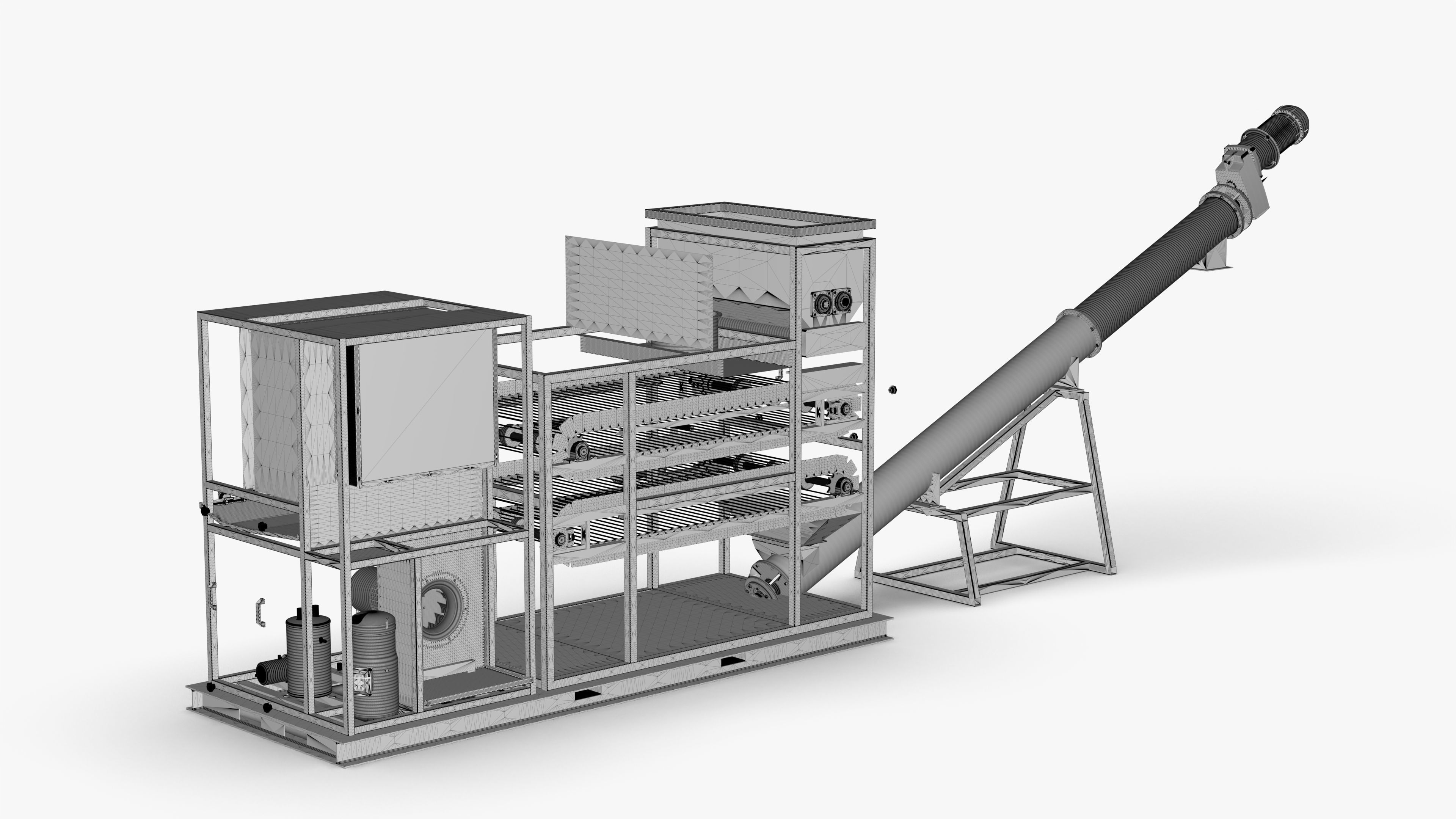 Heat Pump Sludge Drying Machine 3D model | CGTrader