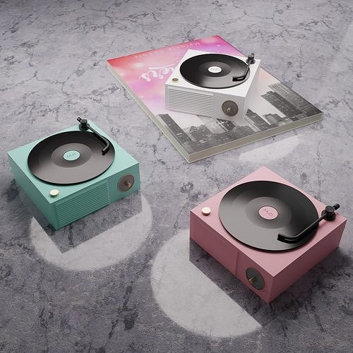 Vinyl player 3D model | CGTrader