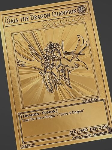 gaia the dragon champion - yugioh free 3D model 3D printable | CGTrader