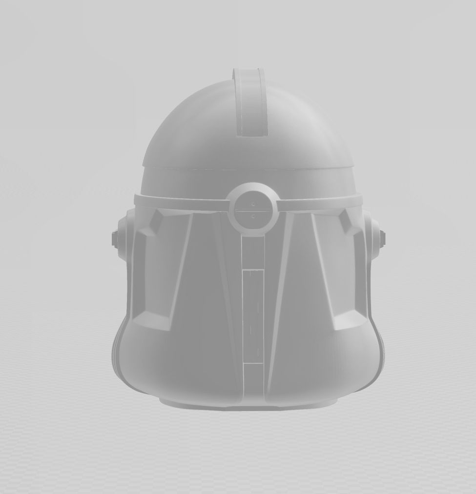 Star Wars Clone Trooper phase1 phase2 12 scale solid helmet 3D model 3D ...