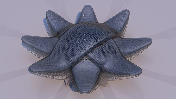 0163 - Parametric Shade Structure 3D model | CGTrader