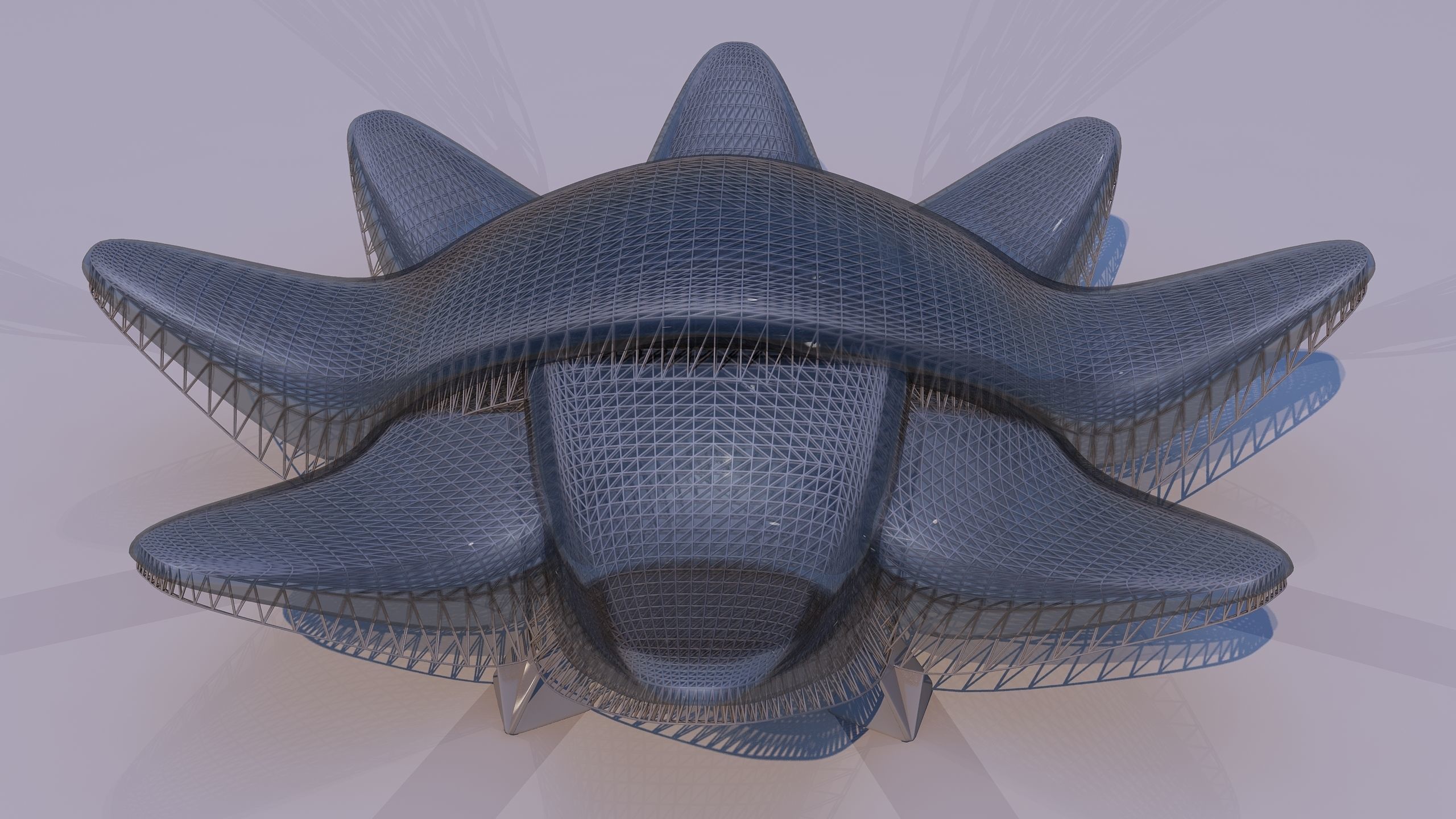 0163 - Parametric Shade Structure 3D model | CGTrader