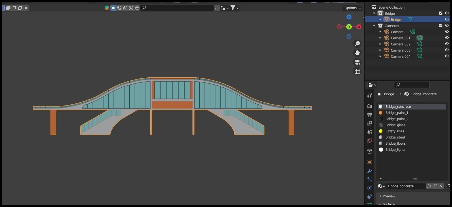 Covered pedestrian bridge II 3D model | CGTrader