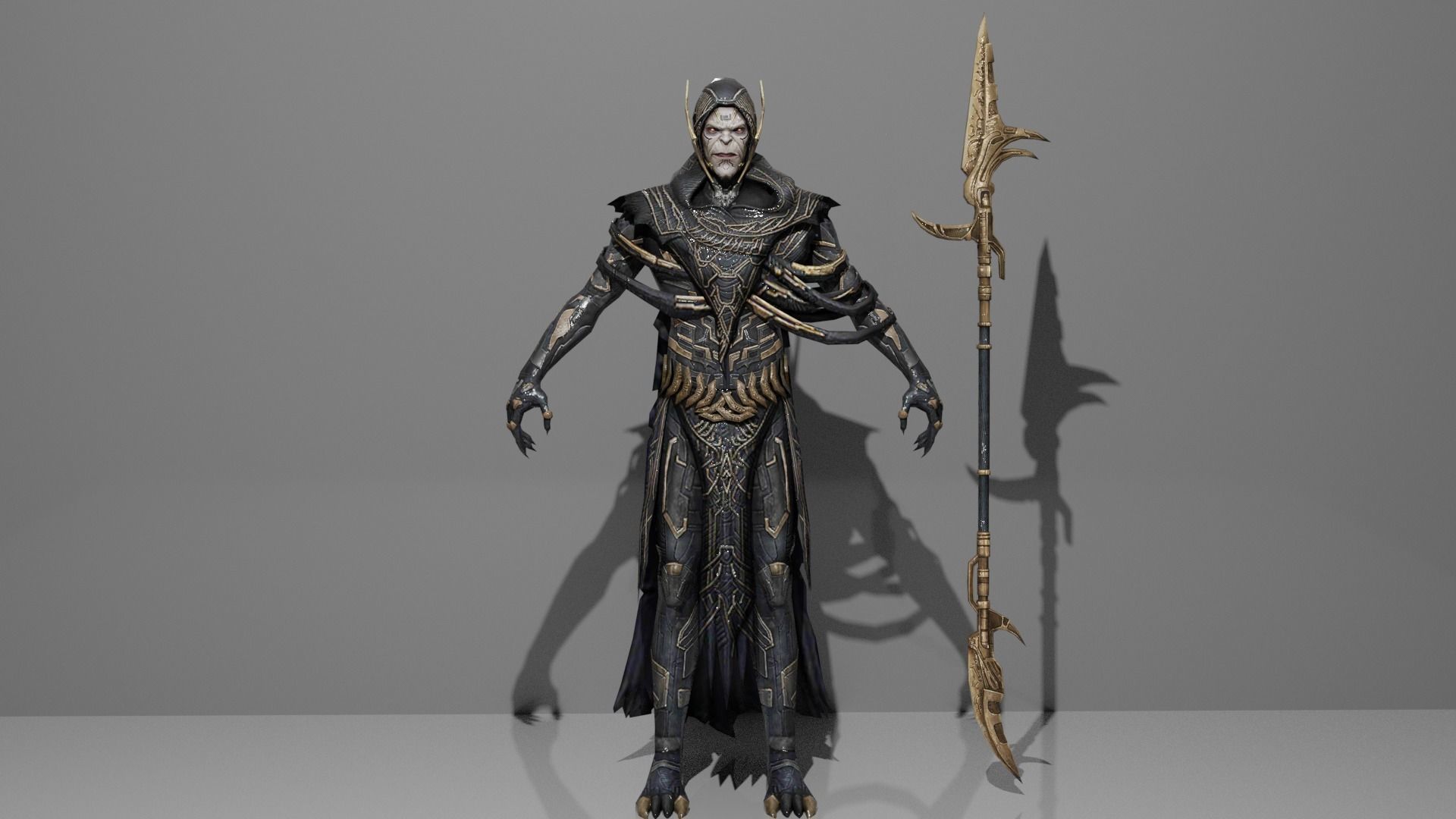 Corvus Glaive 3D model rigged | CGTrader