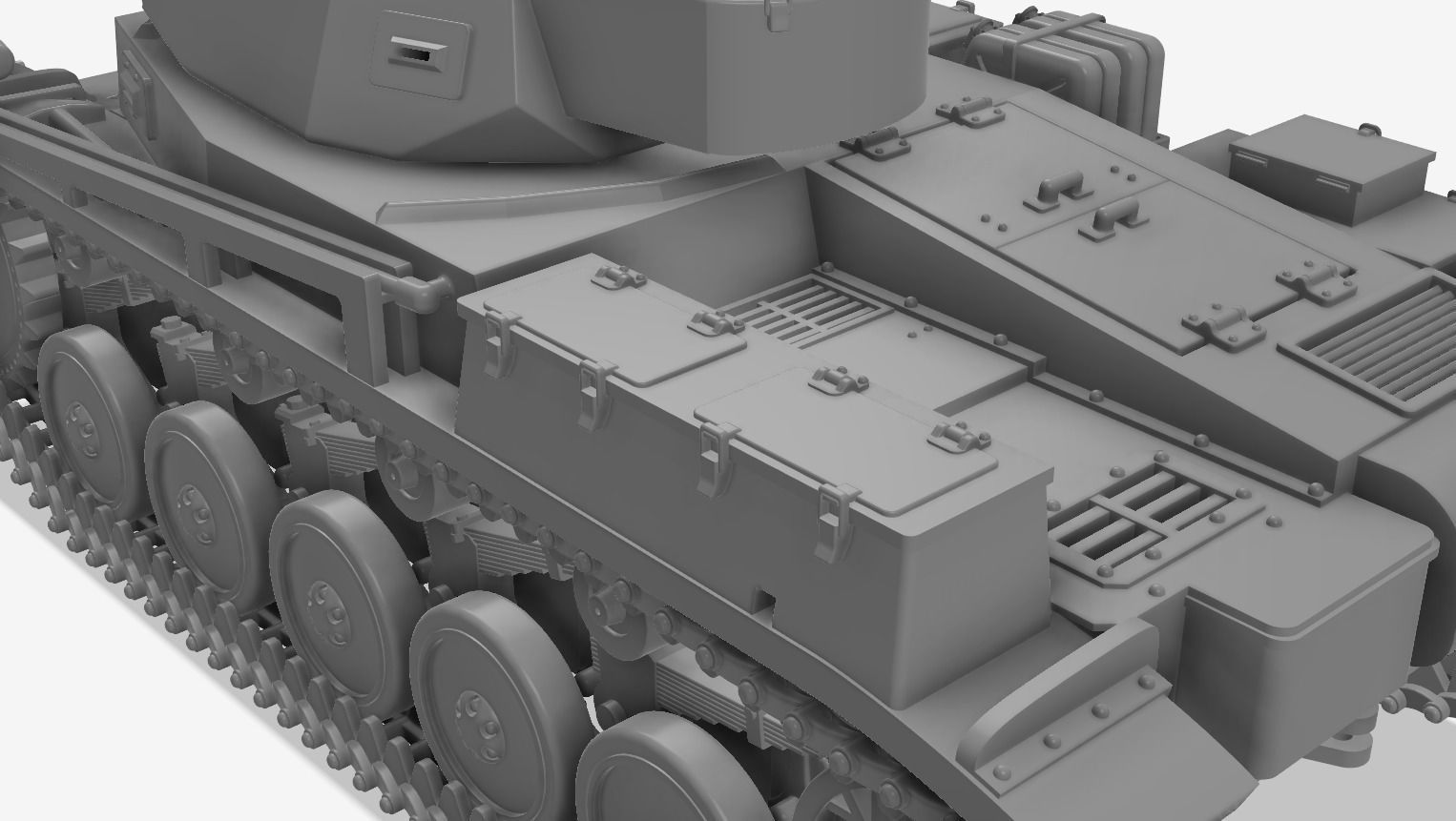 Panzerkampfwagen II Ausf F - Scale 1-100 3D model 3D printable | CGTrader