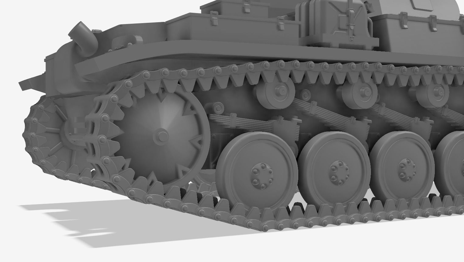 Panzerkampfwagen II Ausf F - Scale 1-100 3D model 3D printable | CGTrader