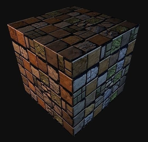 Stone floor Tile 3D model | CGTrader