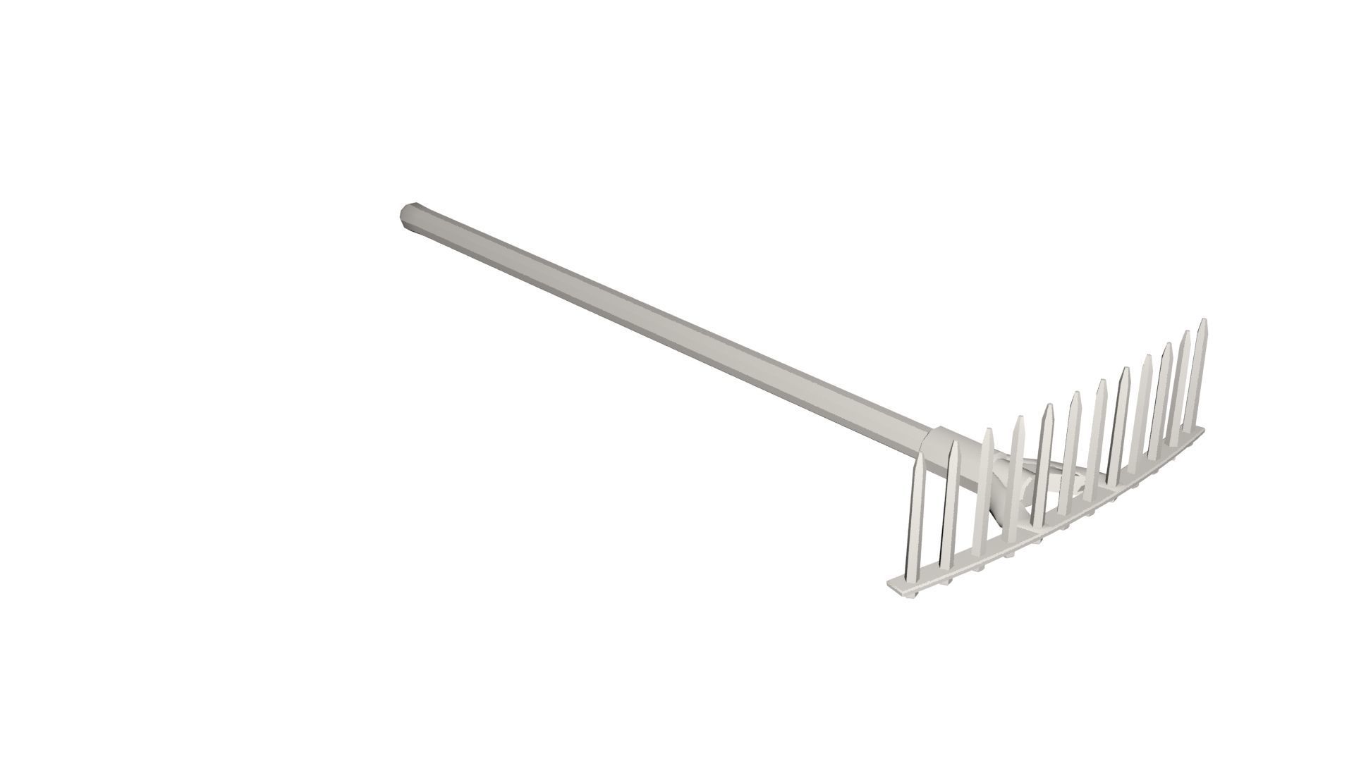 3D model Garden tools rake VR / AR / low-poly | CGTrader