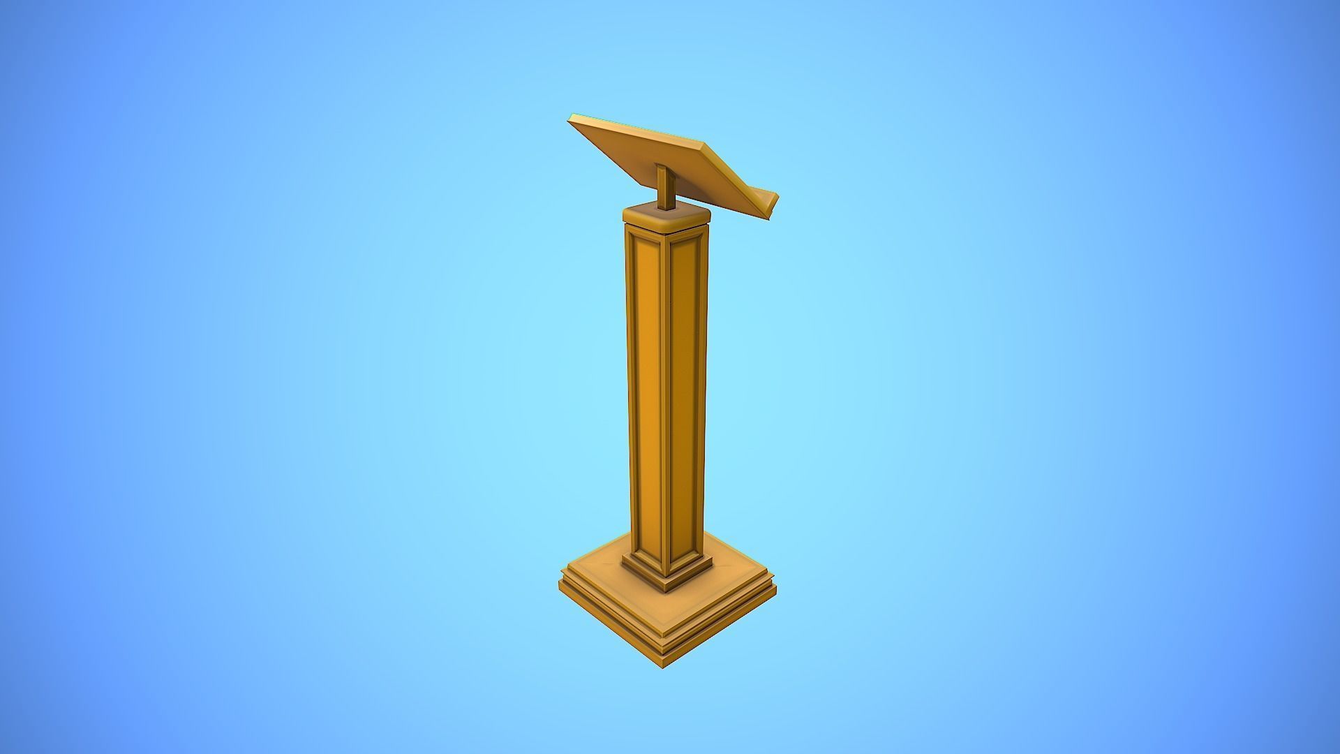 3D model LECTERN CARTOON STYLIZED VR / AR / low-poly | CGTrader