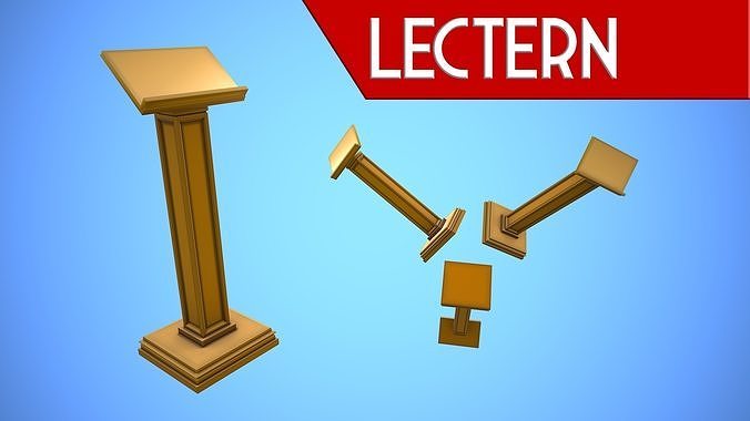 3D model LECTERN CARTOON STYLIZED VR / AR / low-poly | CGTrader