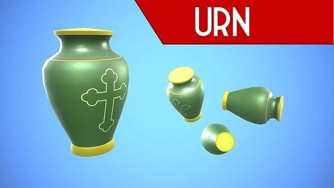 3D model URN CARTOON STYLIZED VR / AR / low-poly | CGTrader