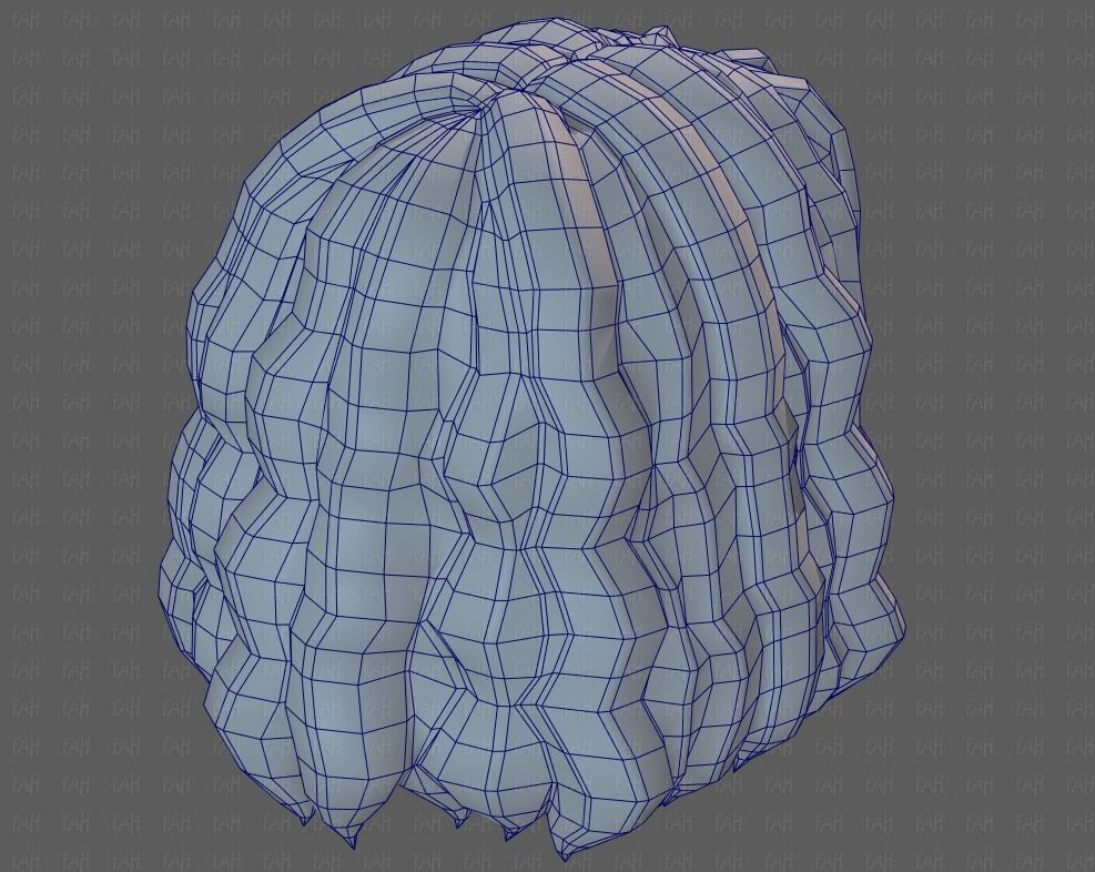 3D model Base Hair for girl V52 VR / AR / low-poly | CGTrader