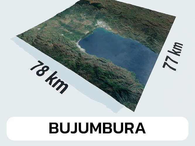 Bujumbura Burundi City Landscape 3D Model 3D model | CGTrader